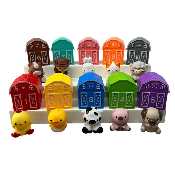 Toys | Learning Toy Houses With Animal Figurines For Counting And Color ...